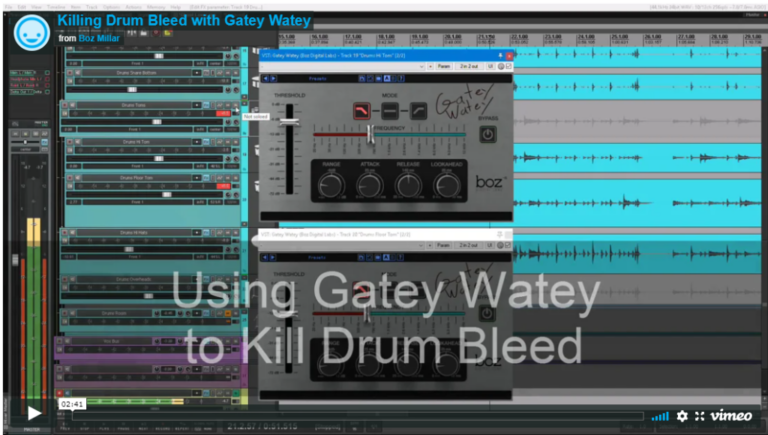Use Gatey Watey to Cut Drum Bleed – Boz Digital Labs